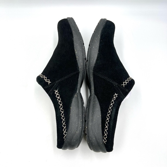 Clarks | Shoes | Clarks Womens Roseville Echo Black Suede Leather Slip ...